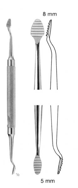 MILLER BONE RASP 8MM / 5.0MM 18 CM