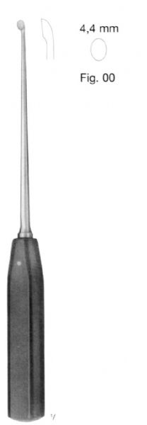 CASPAR CURETTE FIG.00 STR 4.4MM 22 CM