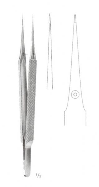 SUTURE FORCEPS STR 0,3MM 12CM