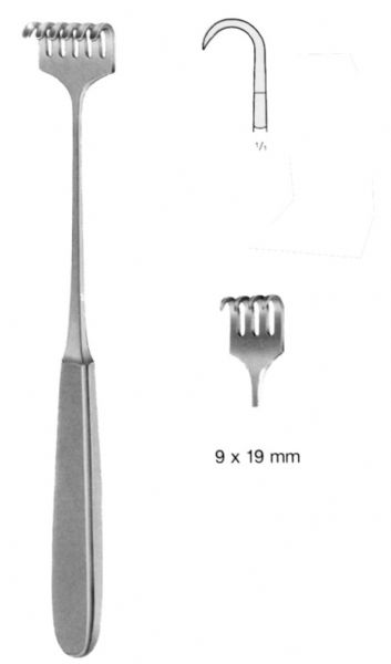 VOLKMANN RETR 4-PRONG SHARP 9X19MM 22,5CM