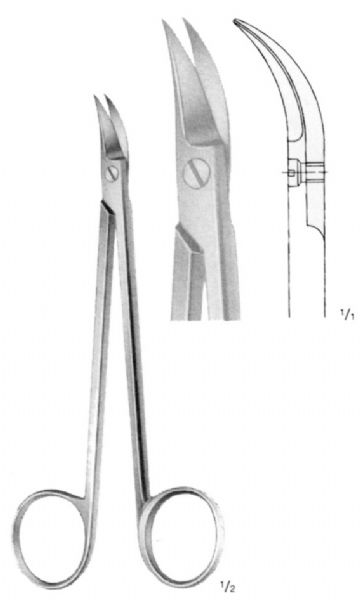 QUINBY DELICATE SCISSORS CVD 130MM