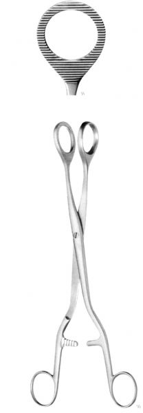 BUMM POLYP/OVUM FORCEPS STRAIGHT 280MM
