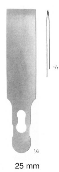 OSTEOTOME BLADE 25MM WIDE 78MM