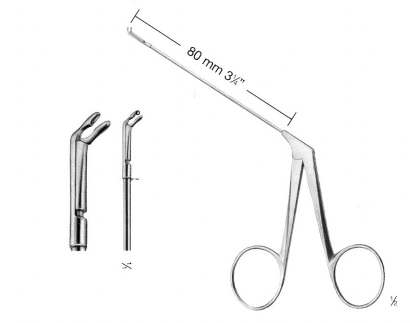 MICRO CUPPED FORCEPS CVD UP OVAL JAW 0,9X1MM