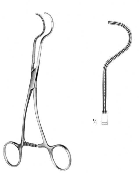 DALE VASCULAR CLAMP 17CM