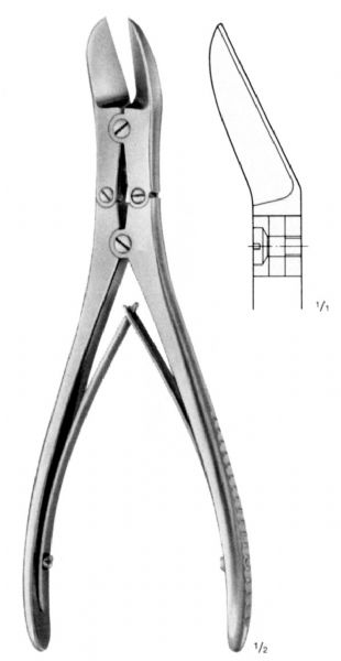 RUSKIN-LISTON BONE-CUTTING FORCEPS CVD 190MM