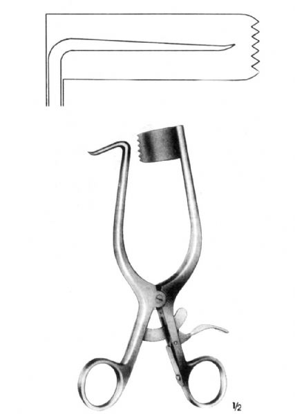 MEYERDING SELF-RETAINING RETRACTOR RIGHT BLADE MEDIUM 18CM