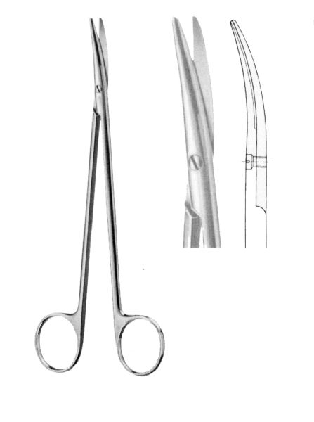TOENNIS-ADSON SCISSORS X-DEL CVD 175MM