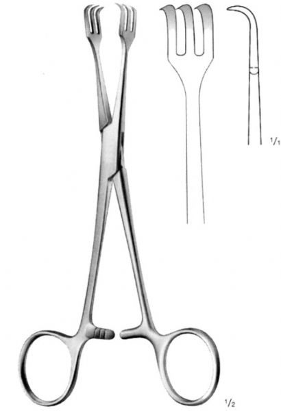 LAHEY FORCEPS 3X3 155MM