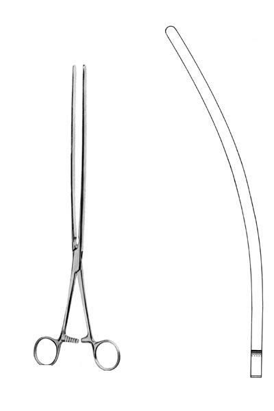 SCUDDER INTESTINAL CLAMP ELASTIC CVD 33CM