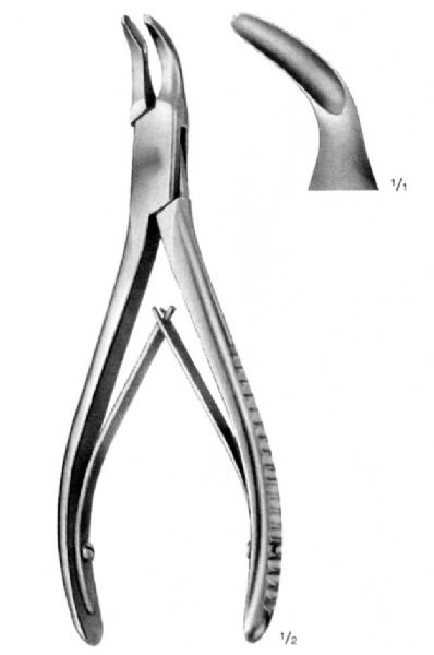 BLUMENTHAL BONE RONGEUR CURVED 150 MM