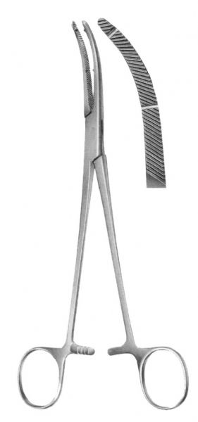 HEANEY HYSTERECTOMY FORCEPS GROOVED 245MM