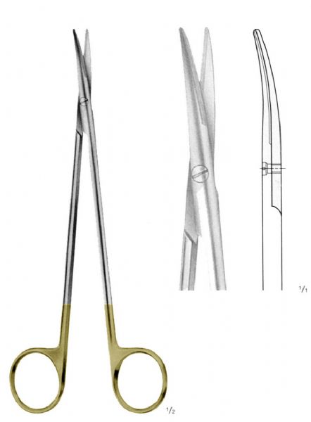 TC TOENNIS-ADSON SCISSORS CVD 175MM