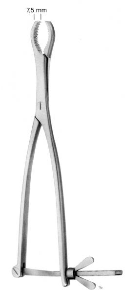 HEY-GROVES BONE HOLDING FORCEPS 7.5MM 27 CM