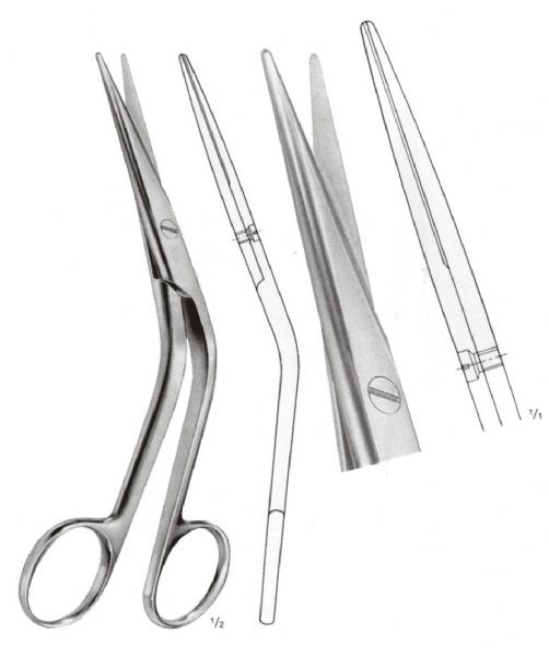 COTTLE DORSAL SCISSOR ANGULAR 165MM