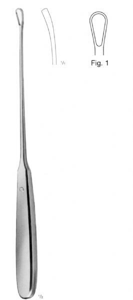 SIMS UTERINE CURETTE SHARP/RIGID #1 7,5 MM25,5CM
